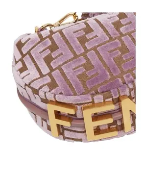 Fendi Fendigraphy Ff Jacquard Velvet Mini Tote Bag
