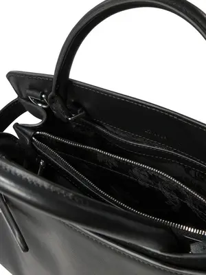 LE TANNEUR Structured Top Handle Tote Bag