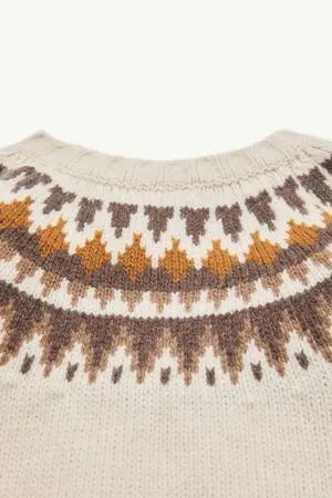 Moncler Geometric Jacquard Wool Cashmere Blend Jumper