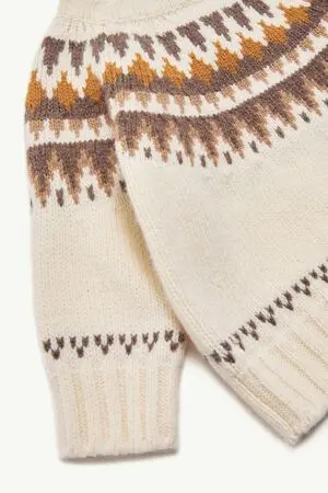 Moncler Geometric Jacquard Wool Cashmere Blend Jumper