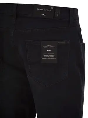 7 For All Mankind Slimmy Tapered Low Jeans In Denim