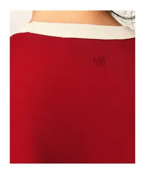AMI Paris De Coeur Embroidered Crewneck T-shirt