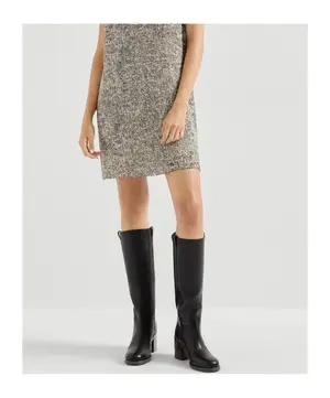 Brunello Cucinelli Cowhide Boots With Precious Detail