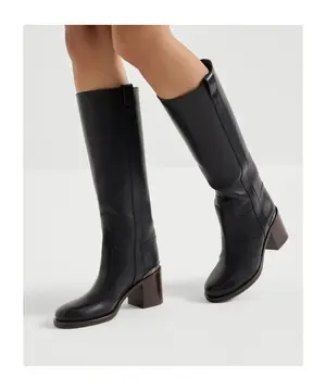 Brunello Cucinelli Cowhide Boots With Precious Detail