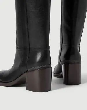 Brunello Cucinelli Cowhide Boots With Precious Detail