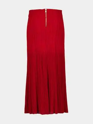 Balmain Pleated Maxi Skirt