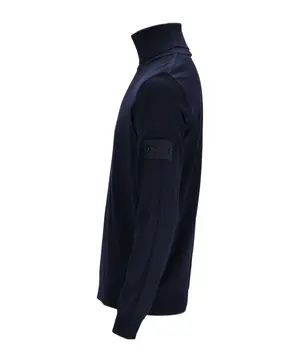 Stone Island Logo Patch High Neck Jumper