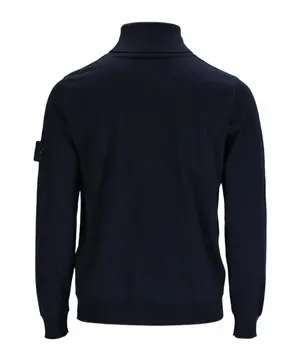 Stone Island Logo Patch High Neck Jumper