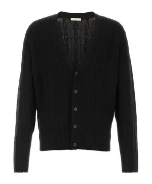 THE ROW Long-sleeved Knitted Cardigan - Black