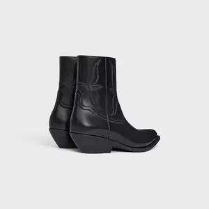 Celine Boot Leon In Shiny Calfskin