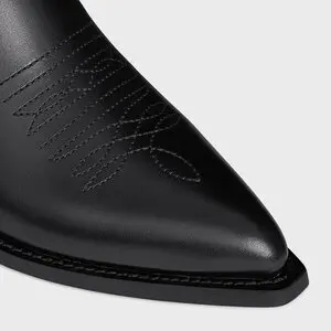 Celine Boot Leon In Shiny Calfskin
