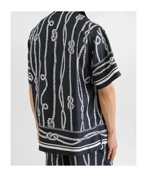 Dolce & Gabbana Dolce Gabbana Marina-printed Twill Hawaii Shirt - Black
