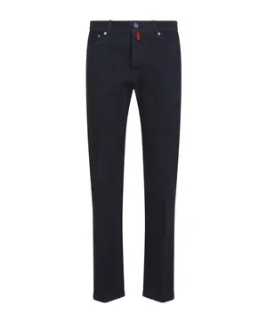 Kiton Casual Pants With Belt Loops - Black