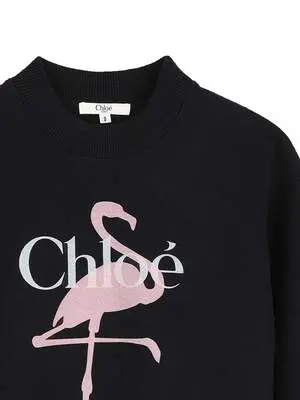 Chloé Logo-print Flamingo Sweatshirt