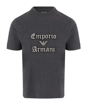 Emporio Armani Logo-embroidered T-shirt