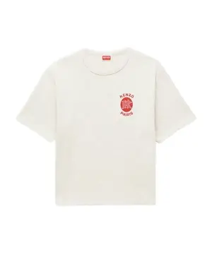 Kenzo Emblem' Loose T-shirt In Cotton - White