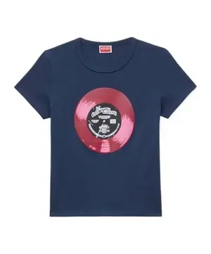 Kenzo Sounds' T-shirt In Cotton - Blue-black