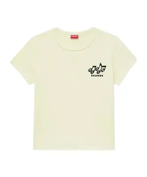 Kenzo Sounds' Embroidered T-shirt In Cotton - Absinthe