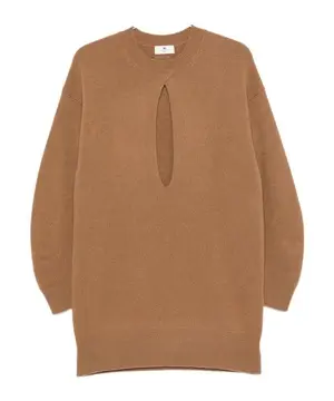 Elisabetta Franchi Cut-out Knitted Mini Dress