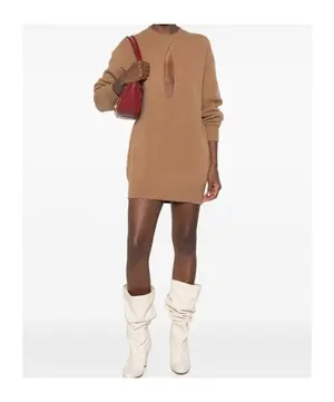 Elisabetta Franchi Cut-out Knitted Mini Dress