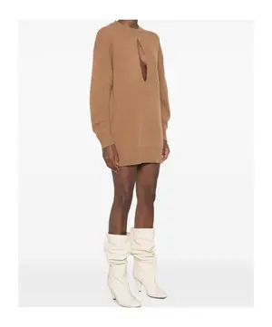 Elisabetta Franchi Cut-out Knitted Mini Dress
