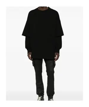Rick Owens Layered-sleeve Oversized T-shirt