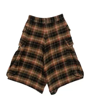 R13 Check-pattern Cargo Shorts