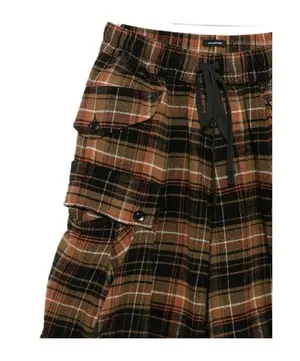 R13 Check-pattern Cargo Shorts
