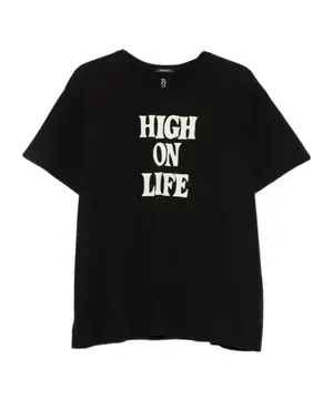 R13 Slogan-print T-shirt - Black