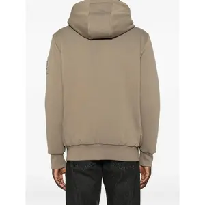 Moose Knuckles Logo-plaque Drawstring Zipped Hoodie - No