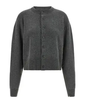 Extreme Cashmere Long-sleeve Cardigan - Gray