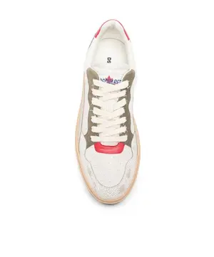 Dsquared2 Cracked-effect Panelled Sneakers