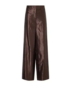 JOSEPH High Waist Wide Leg Pants - Black