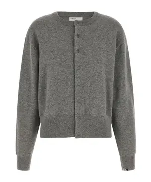 Extreme Cashmere Long-sleeve Button-front Cardigan - Gray