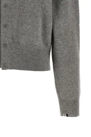 Extreme Cashmere Long-sleeve Button-front Cardigan - Gray