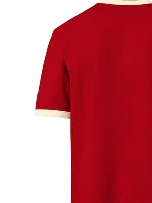 AMI Paris De Coeur Logo Embroidered Crewneck T-shirt