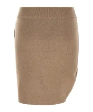 Giuseppe Di Morabito Ruched Embellished Ribbed Skirt