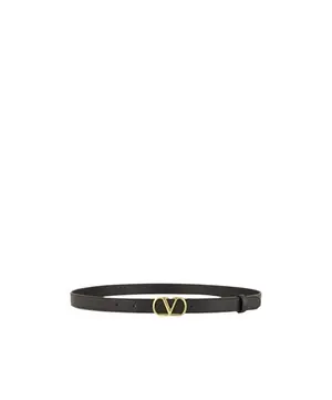 Valentino Garavani Logo Belt - Black