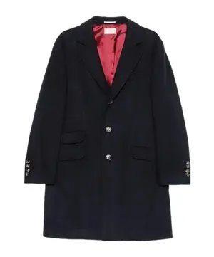Brunello Cucinelli Collared Long-sleeved Coat - Black