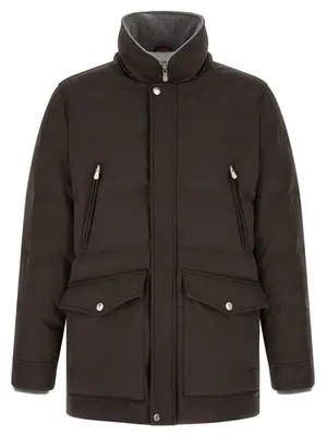 Brunello Cucinelli Quilted Hooded Parka