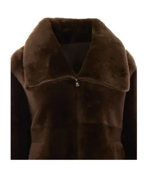 BLANCHA Fur Zip-front Jacket