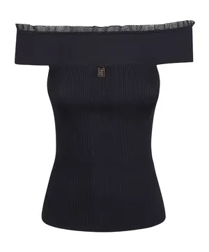 Elisabetta Franchi Sleeveless Top - Black