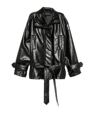 Federica Tosi Belted Zip-up Jacket - Black