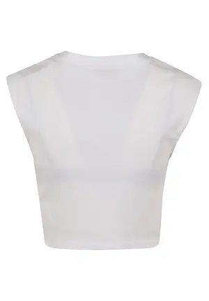 Elisabetta Franchi Sleeveless Round Neck T-shirt