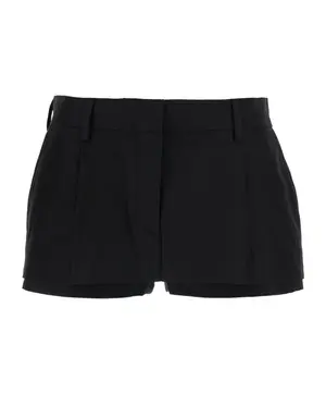 Acne Studios Pleated Wrap Skort - Black