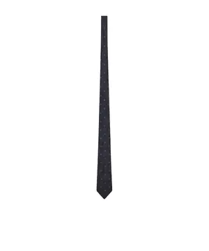 Saint Laurent Pointed Tie - Black