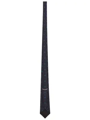 Saint Laurent Pointed Tie - Black