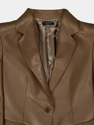 TOM FORD Guanteria-leather Single-breasted Jacket