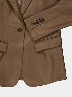 TOM FORD Guanteria-leather Single-breasted Jacket