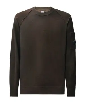 C.P. COMPANY Merino Wool Re-colour Lens Crewneck Sweater